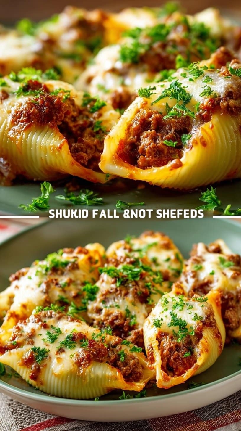 Ground Beef Stuffed Shells
