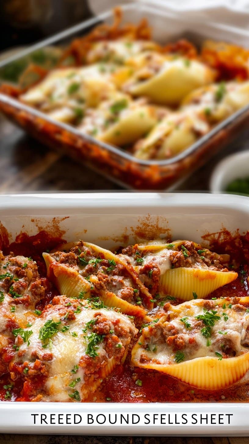Stuffed Shells with Ground Beef
