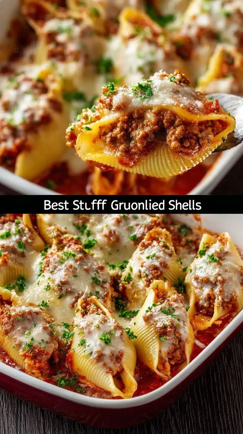 Best Stuffed Shells with Ground Beef